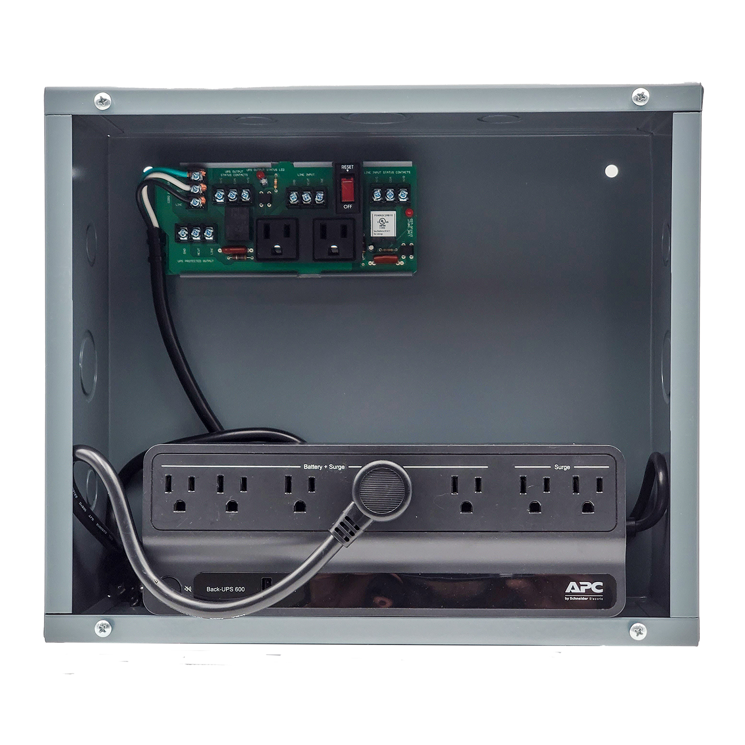 PSH600-UPS-STAT | ENCLOSED UPS INTERFACE BOARD W W/600VA UPS & STATUS